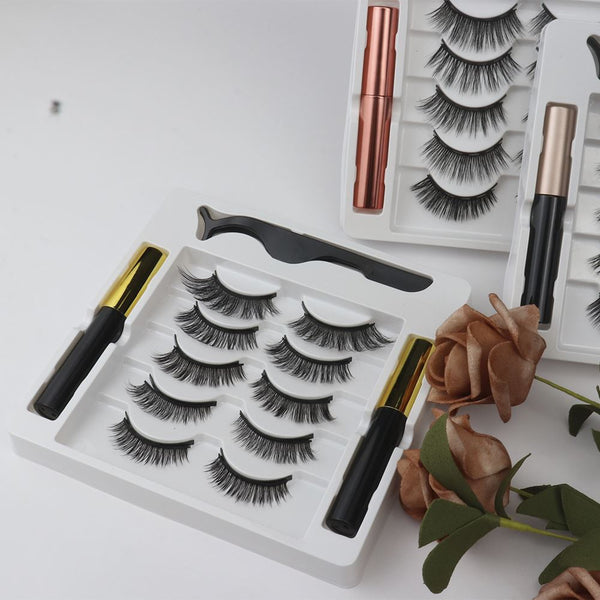 4 Styles 5 Pairs Magnetic False Eyelashes Set – MSmakeupoem.com