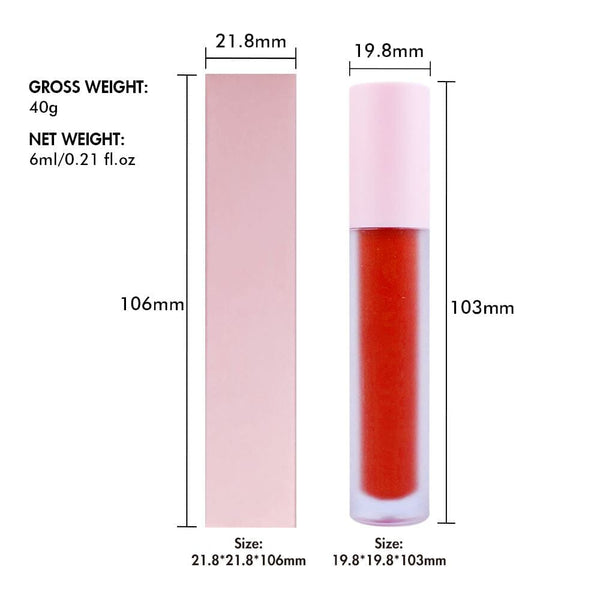 【Flash Sale $0.99 】29 Colors Pink Lid Round Tube Liquid Lipsticks ...