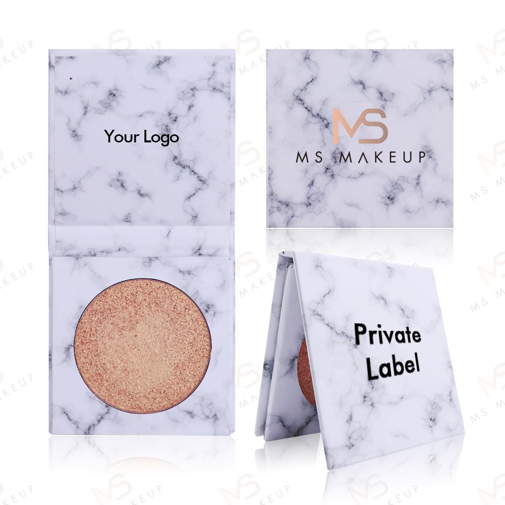 6 Colors Single Highlight Marble Palette – MSmakeupoem.com