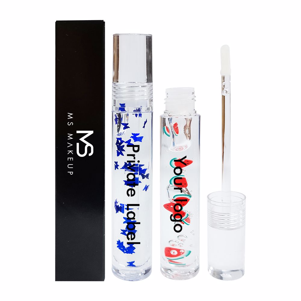 Random Butterfly & Fruit Clear Lip Gloss / Ms Makeup Lip Goloss Vendor – MSmakeupoem.com
