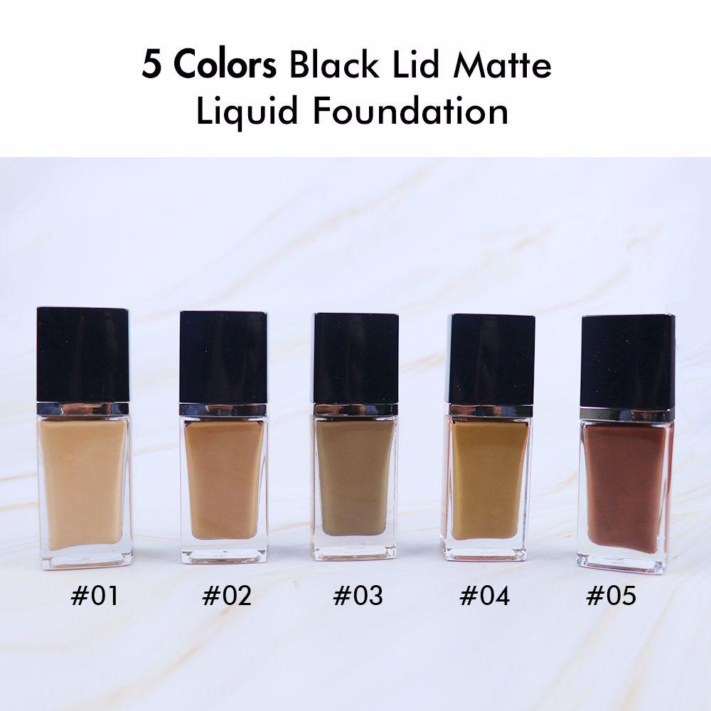 5 Colors Matte Liquid Foundation / Full Coverage Foundation Private La ...