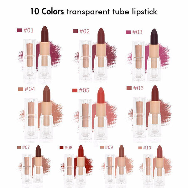 Private Label Lipstick Manufacturers 10 Color No Logo Lipsticks Matte ...