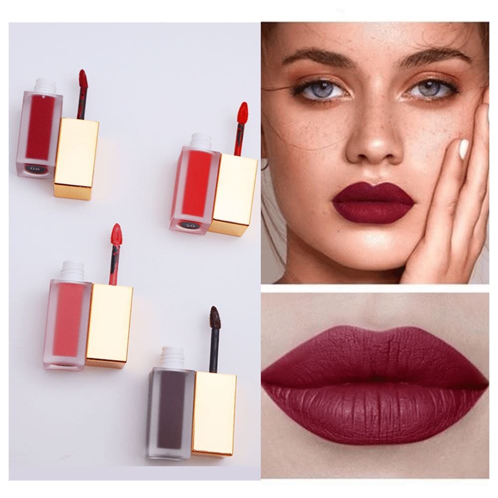【Flash Sale $0.99 】29 Colors Gold Lid Square Tube Lipsticks ...