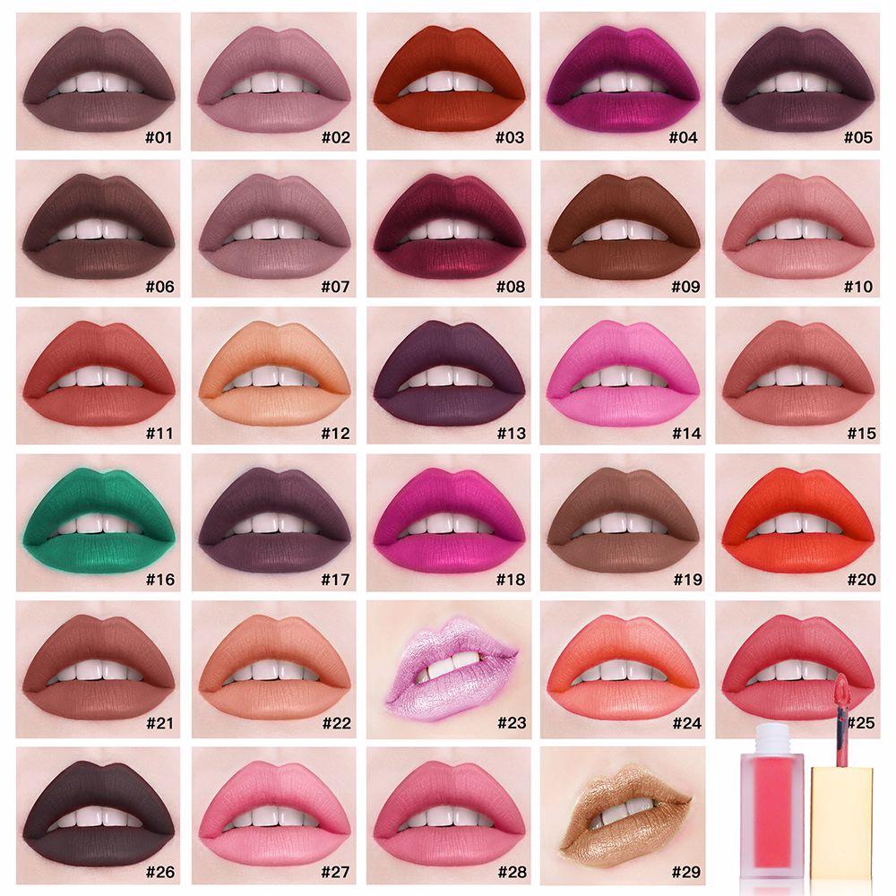 29 Colors Gold Lid Square Tube Lipsticks – MSmakeupoem.com