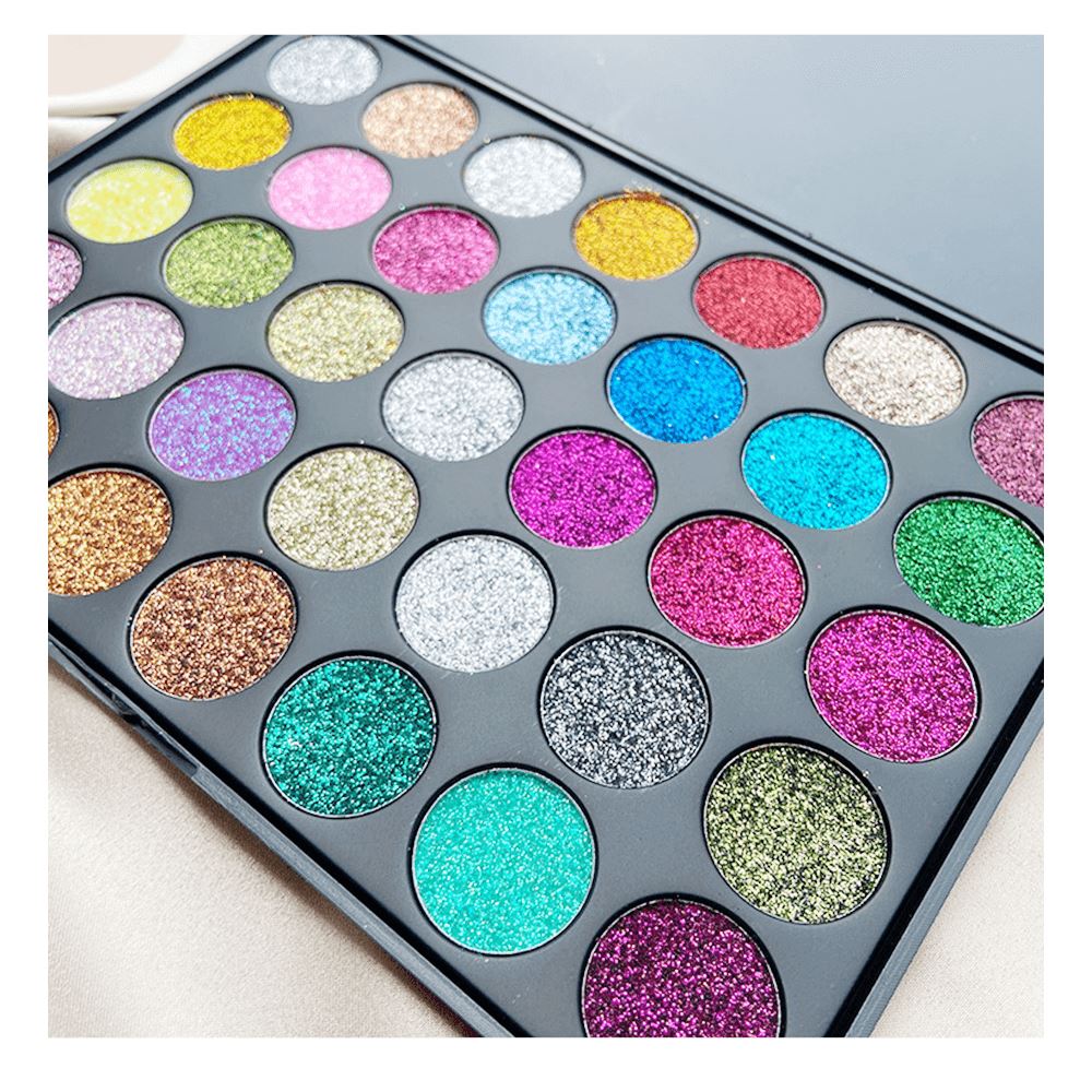 35 Colors Glitter Eyeshadow Palette – MSmakeupoem.com