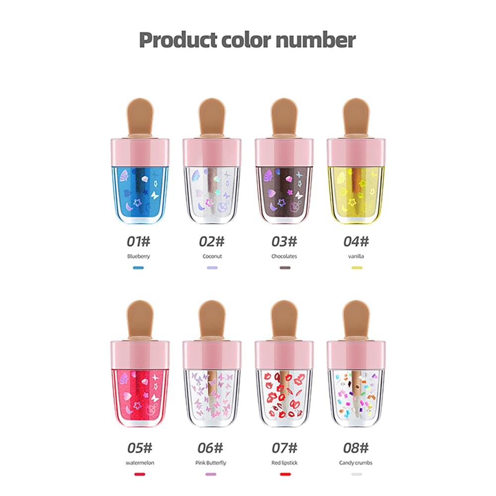8 Colors Ice-Cream Lip Gloss – MSmakeupoem.com