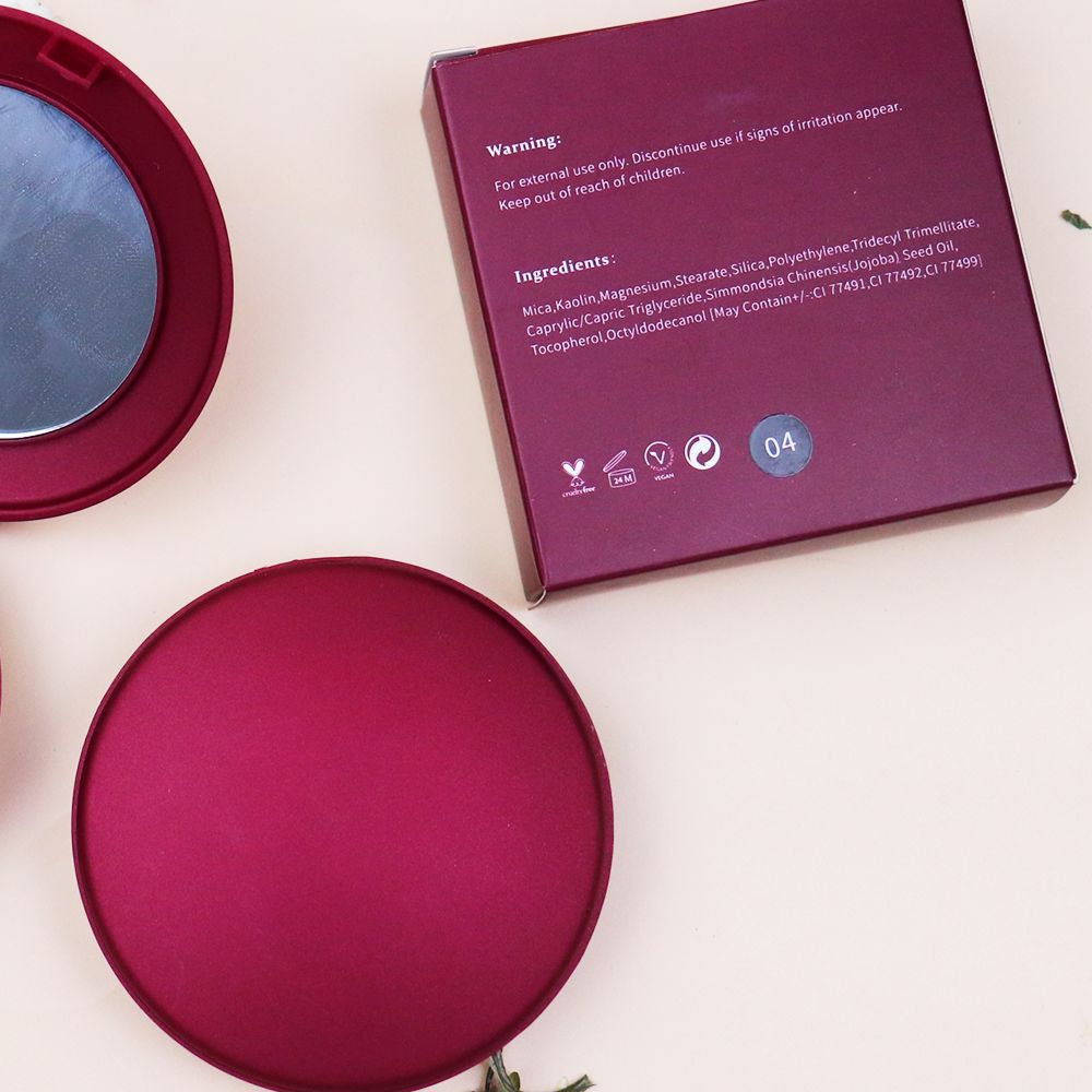 Low Moq Matte Pressed Compact Face Powder With Red Box Cosmetics Suppl ...